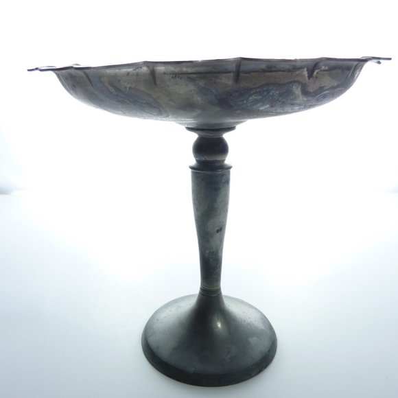 unbranded | Accents | Vintage Pedestal Nut Dish Insico Pewter | Poshmark